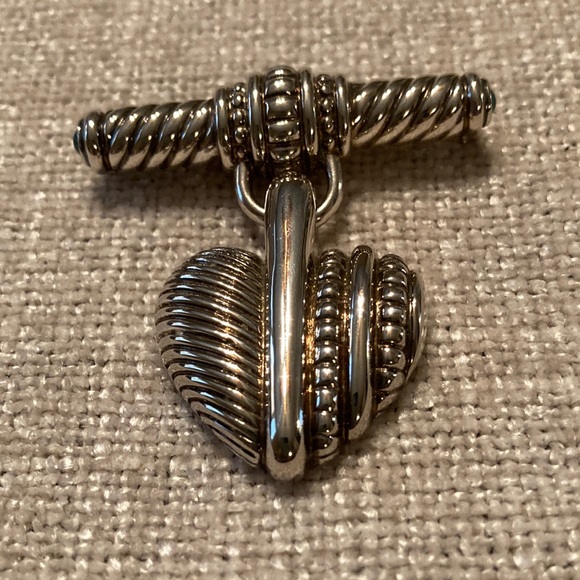 Judith Ripka | Jewelry | Judith Ripka Heart Broochpin Sterling Retired ...